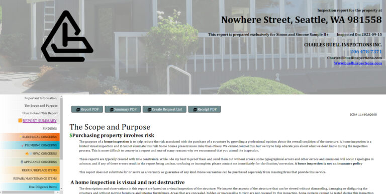 Sample Inspection Reports - Scribeware | Home Inspection Report Software