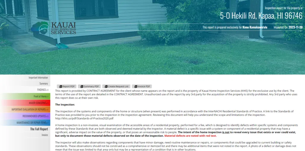 Home Inspection Report Software - Scribeware | Home Inspection Report ...