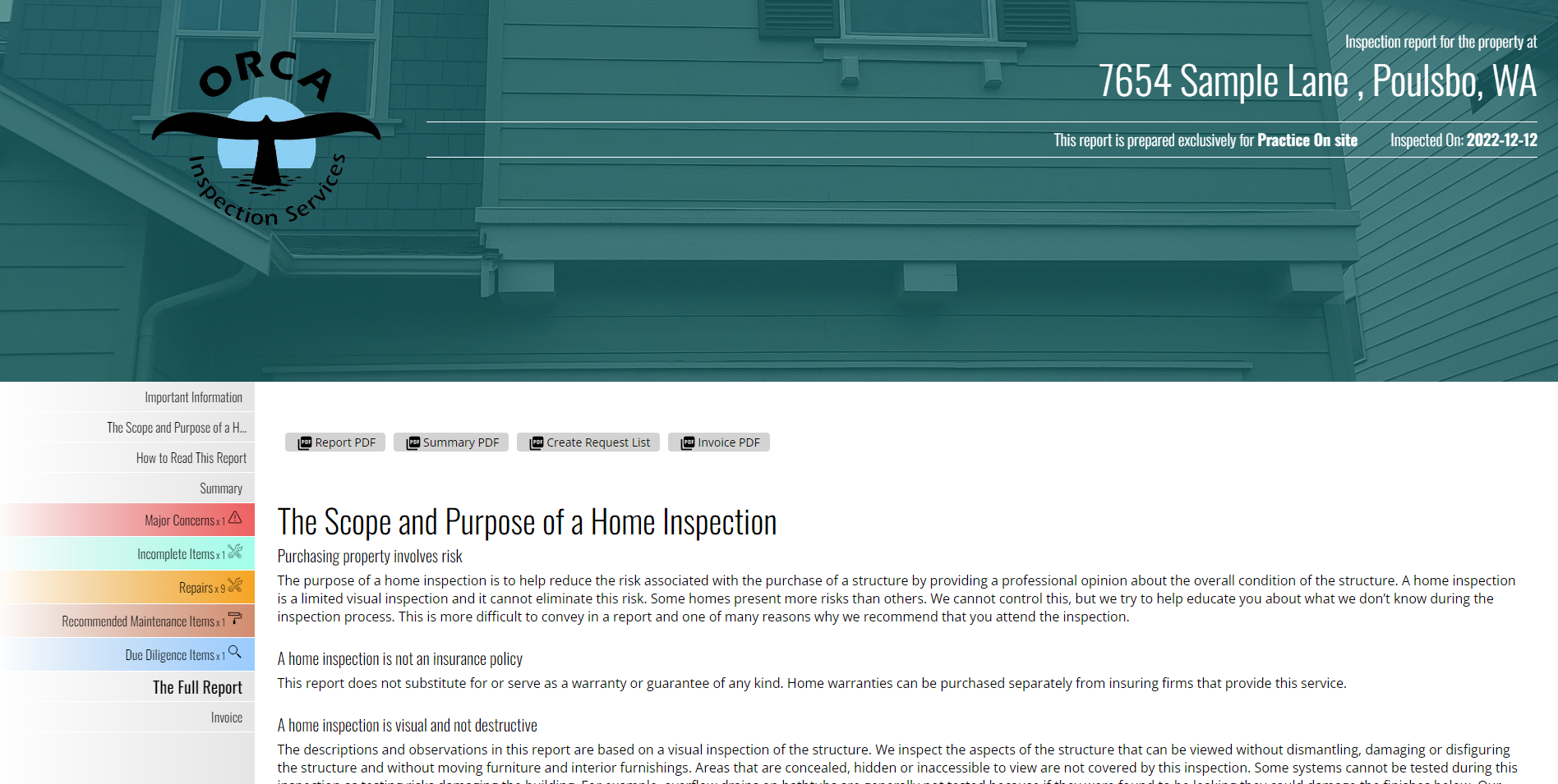 Sample Inspection Reports - Scribeware | Home Inspection Report Software