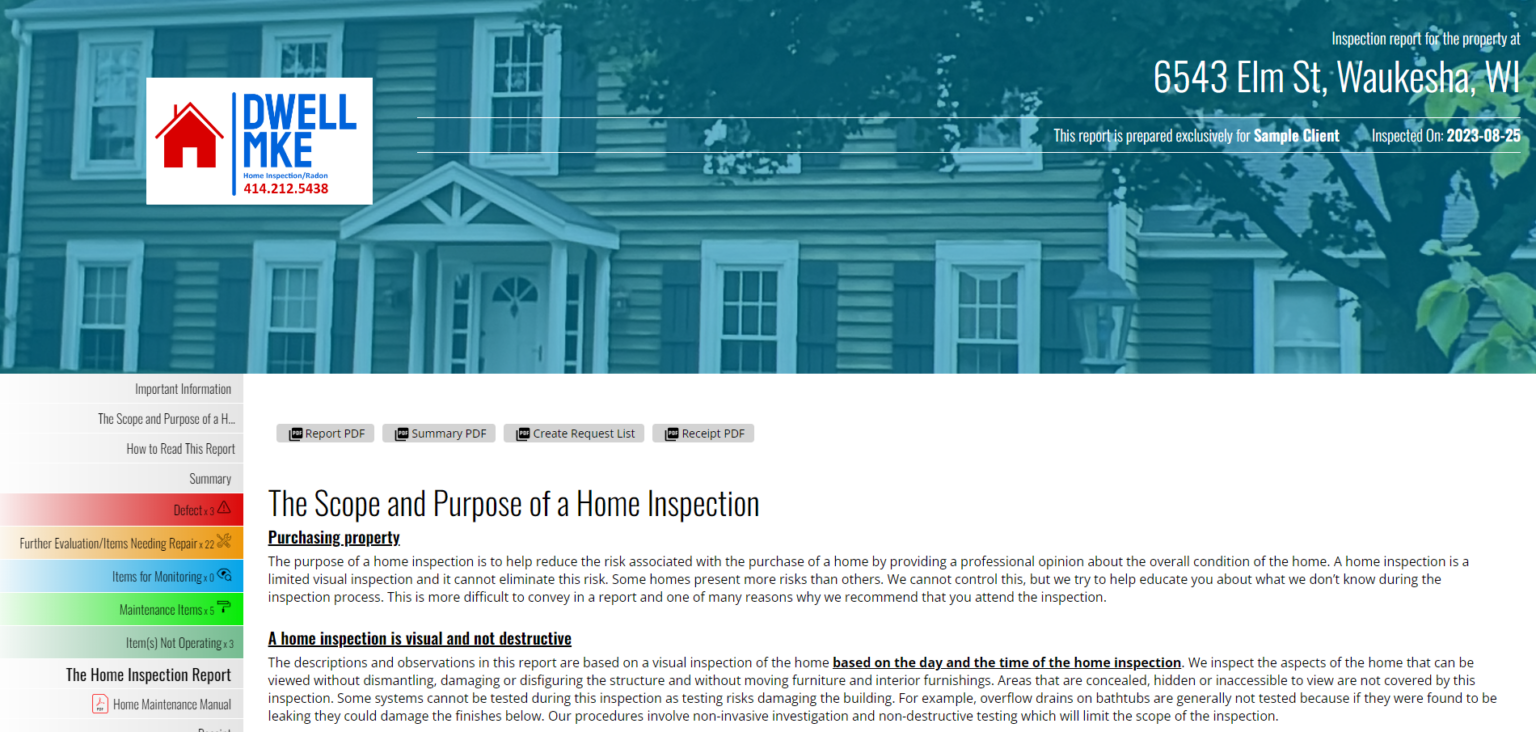 Sample Inspection Reports - Scribeware | Home Inspection Report Software
