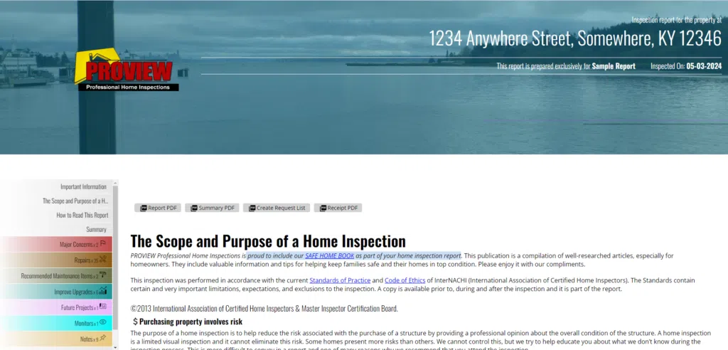 Sample Inspection Reports - Scribeware | Home Inspection Report Software