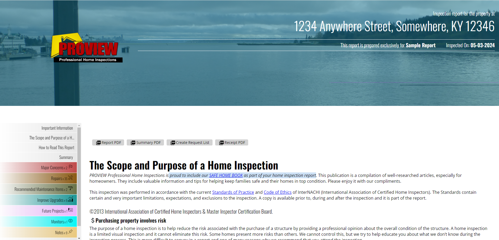 Sample Inspection Reports - Scribeware | Home Inspection Report Software