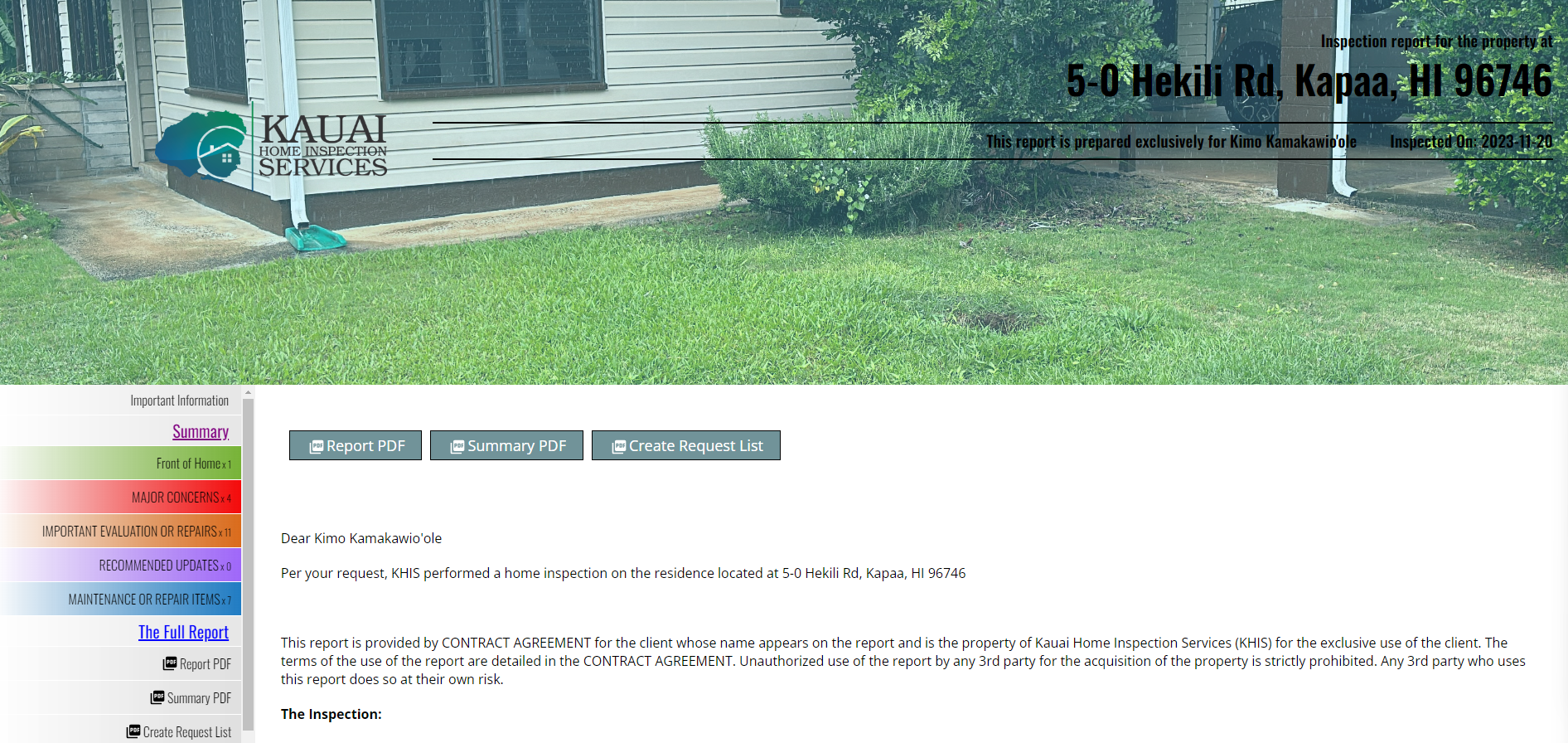 Sample Inspection Reports - Scribeware | Home Inspection Report Software